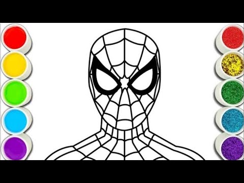 spider man drawing for kids 🕸️🕷️ spider man drawing for little artist 🕸 ...