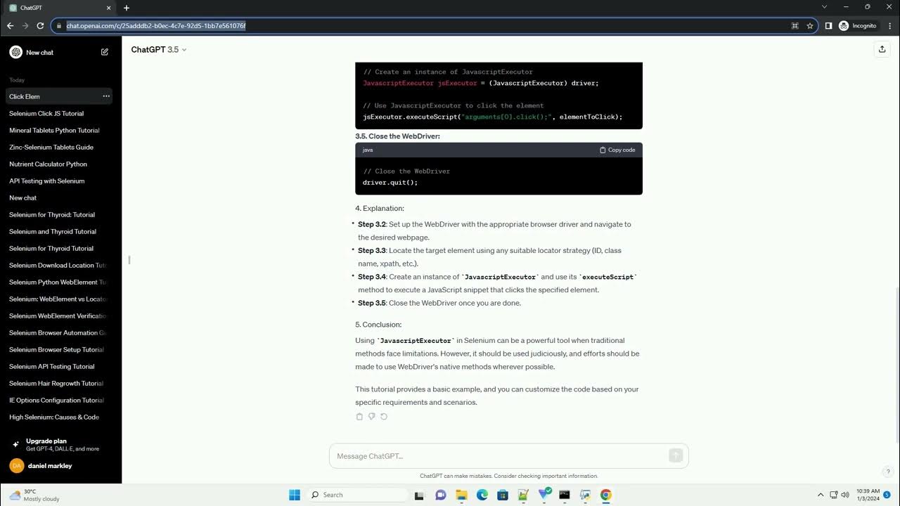 Click Element Using Javascriptexecutor In Selenium Youtube