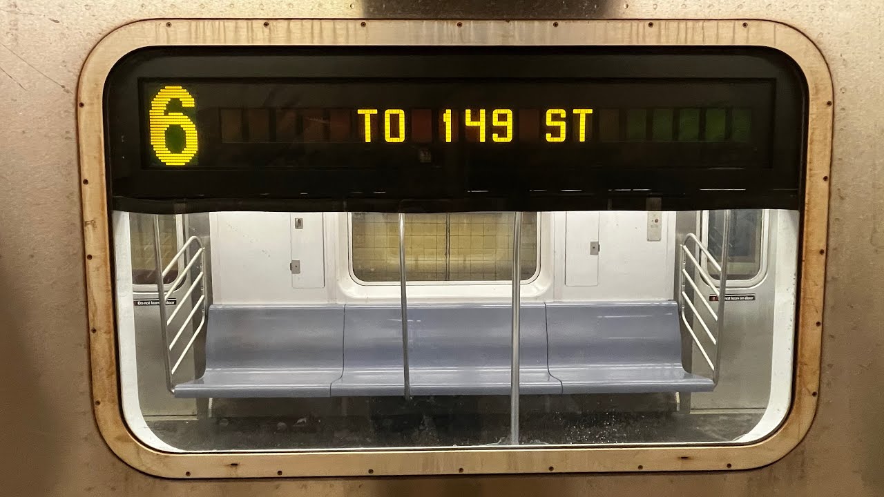 On board a 149 Street bound R142 6 train from Brooklyn Bridge to 149 ...