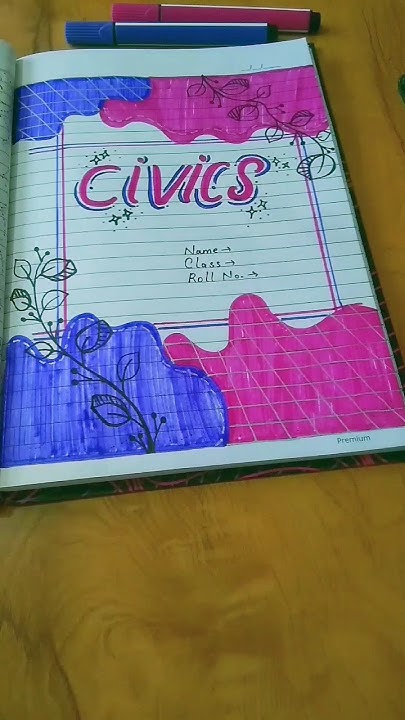 CIVICS😍front page design for school projects&assignment🌷🌷 |Siya's Leaf🍃 ...
