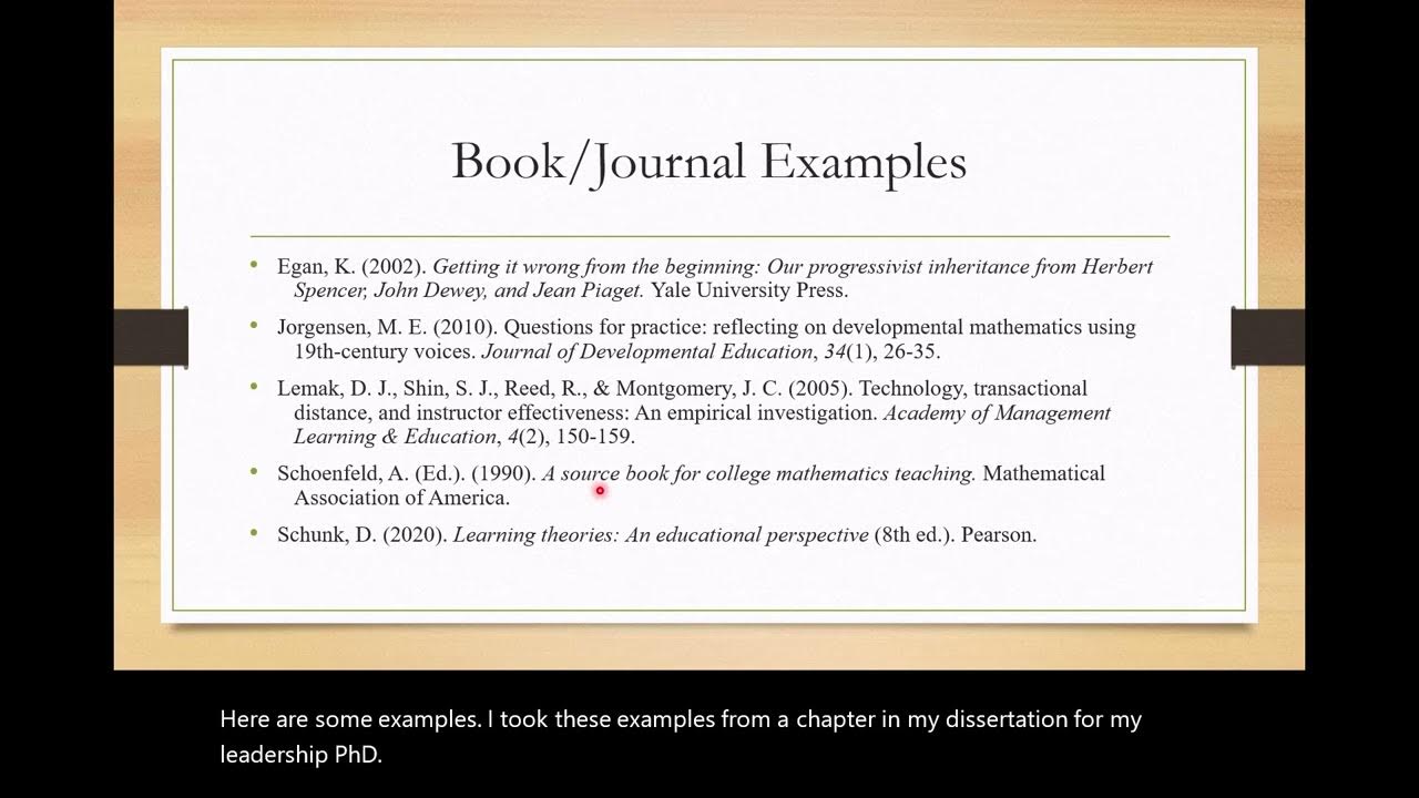 APA Citation Basics - YouTube