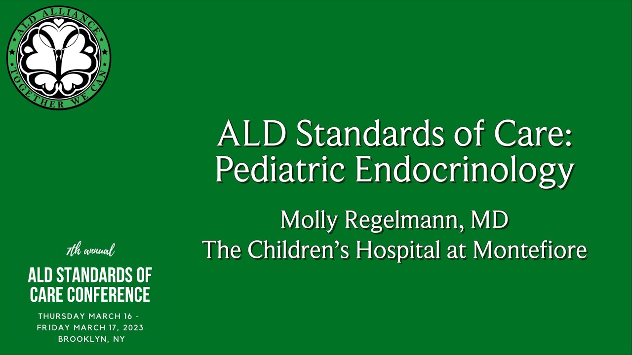 ALD Standards of Care: Pediatric Endocrinology - Regelmann - YouTube
