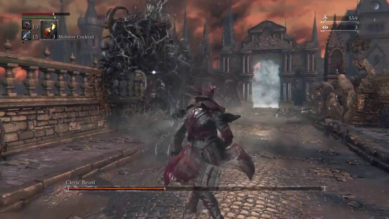 Bloodborne first Boss fight - YouTube