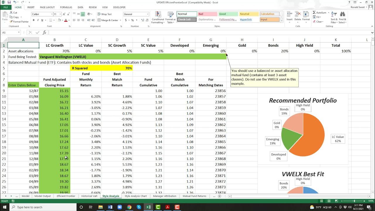 Efficient Frontier Project Video 2 - YouTube
