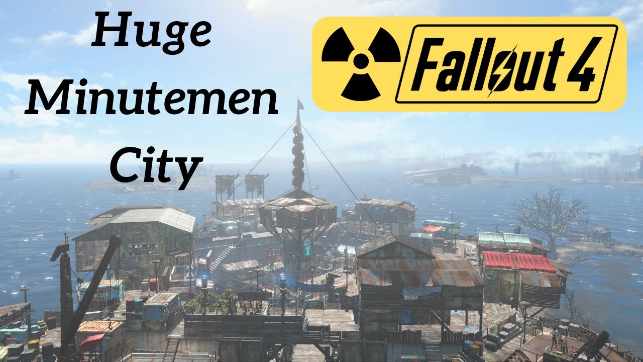 Fallout 4 - Castle Minutemen Mega City - YouTube