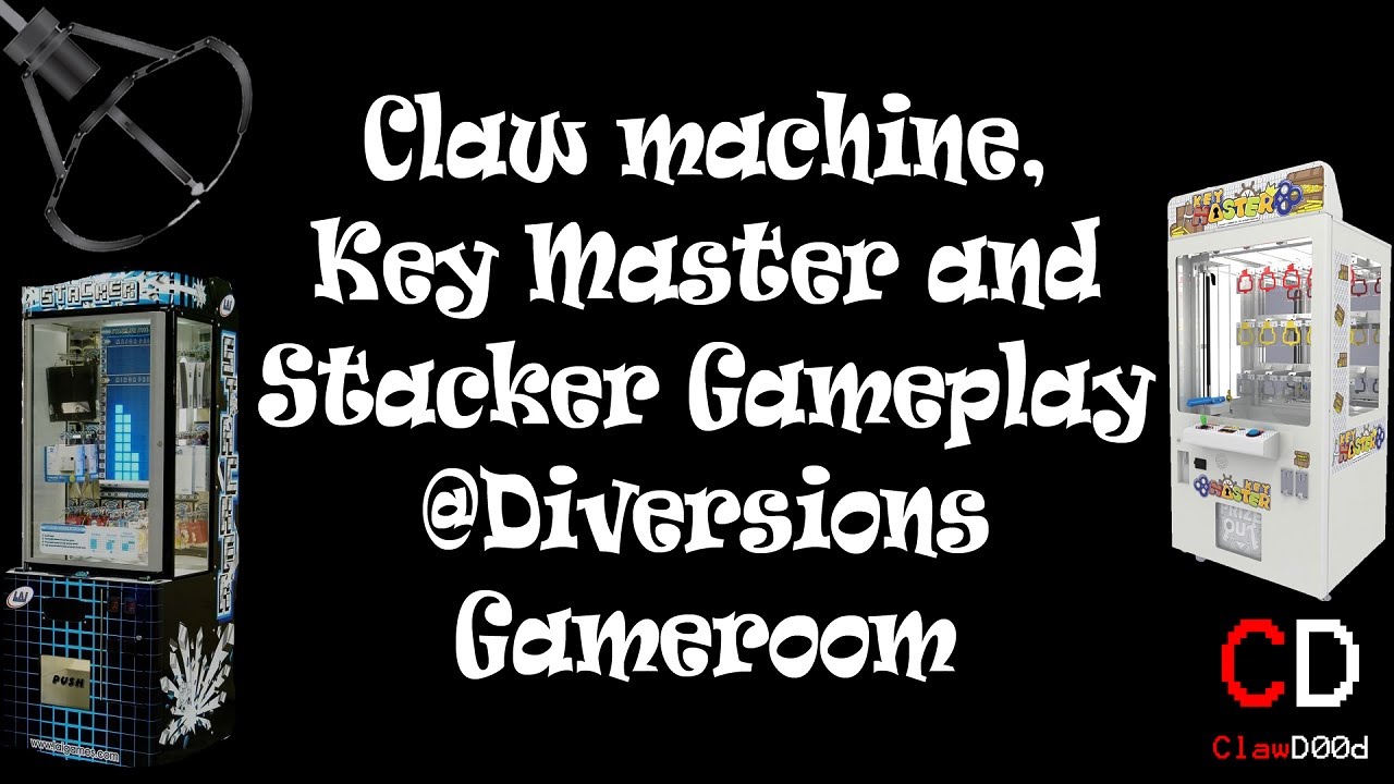 Claw Machine, Key Master and Stacker Gameplay at Diversions Gameroom ...