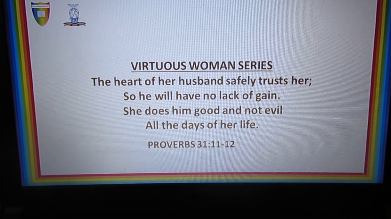 PROVERBS 31:11-12 - YouTube