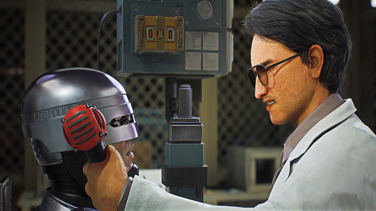 RoboCop reveals his face for the first time - RoboCop: Rogue City - YouTube