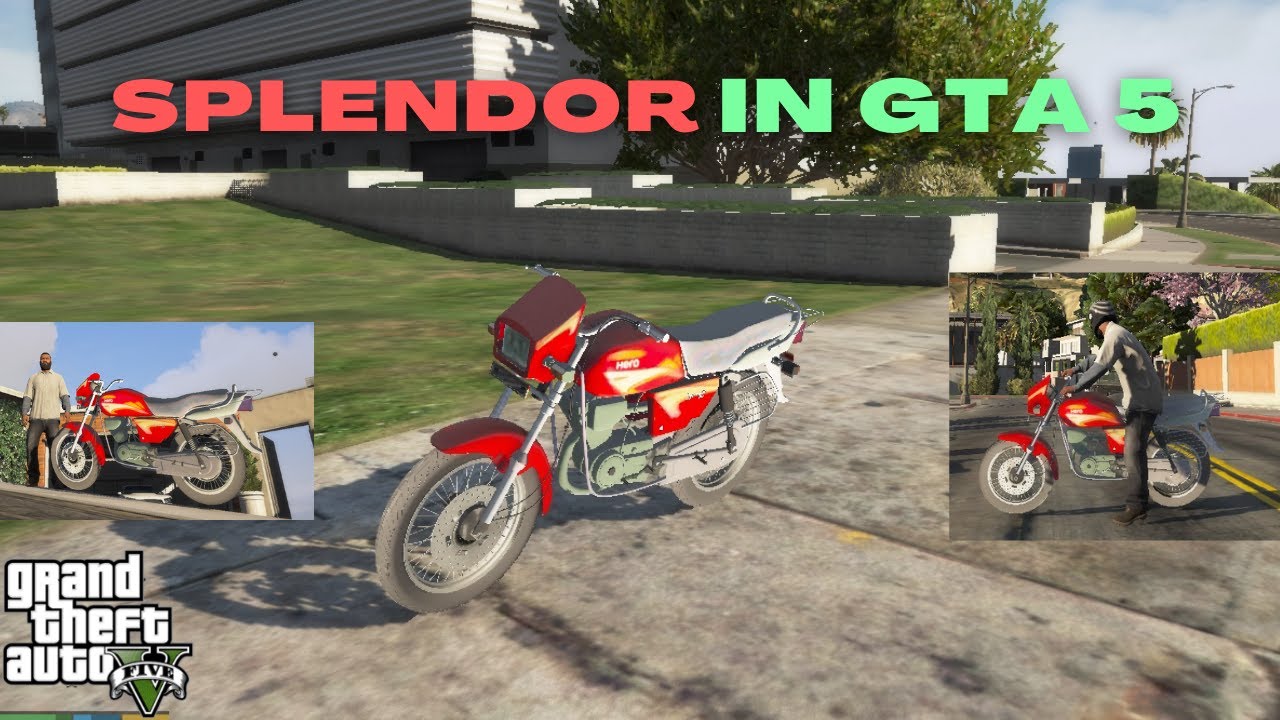 Riding HERO SPLENDOR In LOS SANTOS! (GTA 5 Gameplay) - YouTube