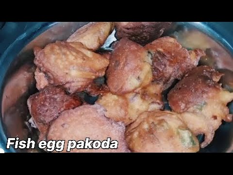Fish egg pakoda recipe || machhli ke ande ki recipe || Fish egg fry - YouTube