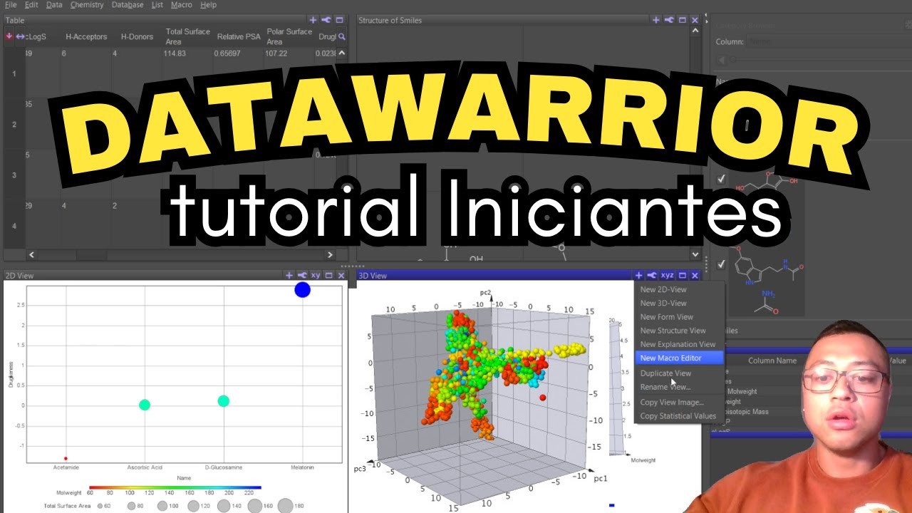 DataWarrior : Tutorial para Iniciantes | Excel de Bioinformática - YouTube