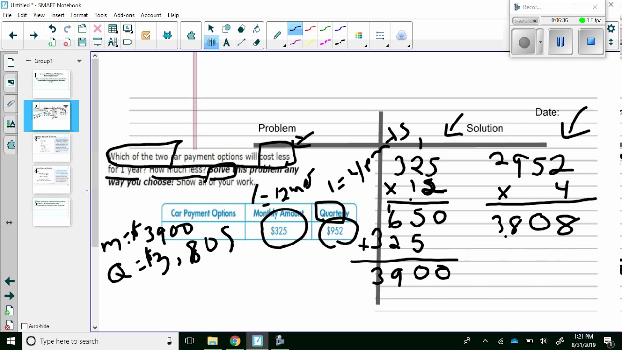 Lesson 3-7 Practice Multiplying Multi Digit Numbers Envision 2020 - YouTube