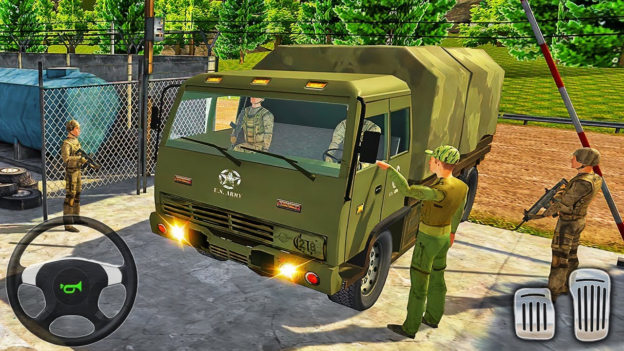 US Army Offroad Military Transport Driving - Army Truck Driver ...