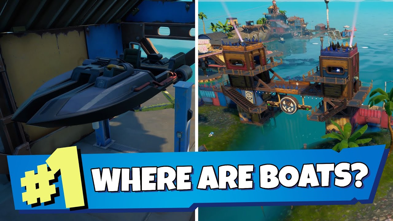 Where Are Boats at The Fortilla ? - Fortnite Challenge - YouTube