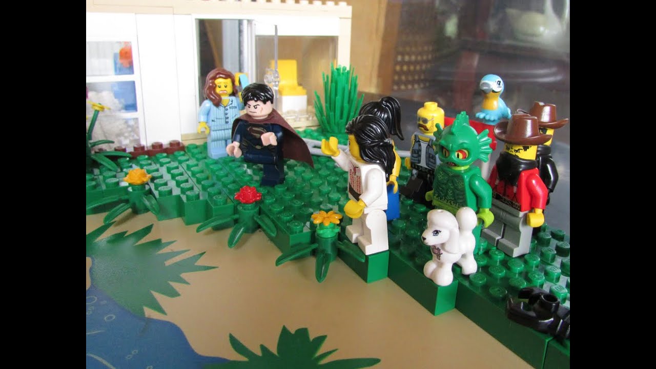 Lego Man Turns into Superman Saving Drowning Woman - YouTube