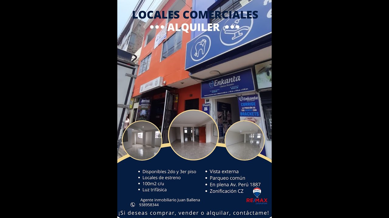 Alquiler de Locales Comerciales (2do y 3er piso) en Av. Perú - YouTube