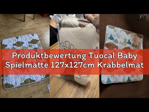 Produktbewertung Tuocal Baby Spielmatte 127x127cm Krabbelmatte, Dicke Weiche Polsterschaum Krabbelde