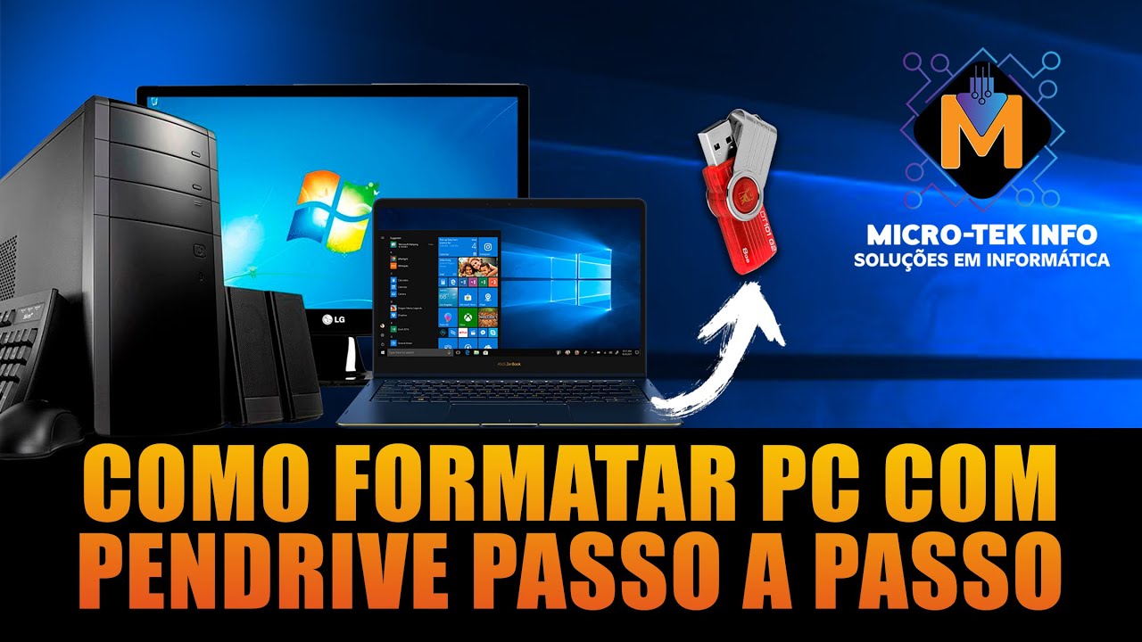 Método fácil e rápido de como formatar e Instalar Windows 10 - Aula ...