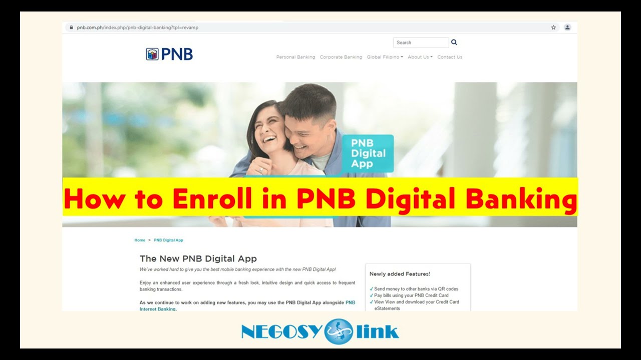 How to Enroll in PNB Digital Banking? - YouTube
