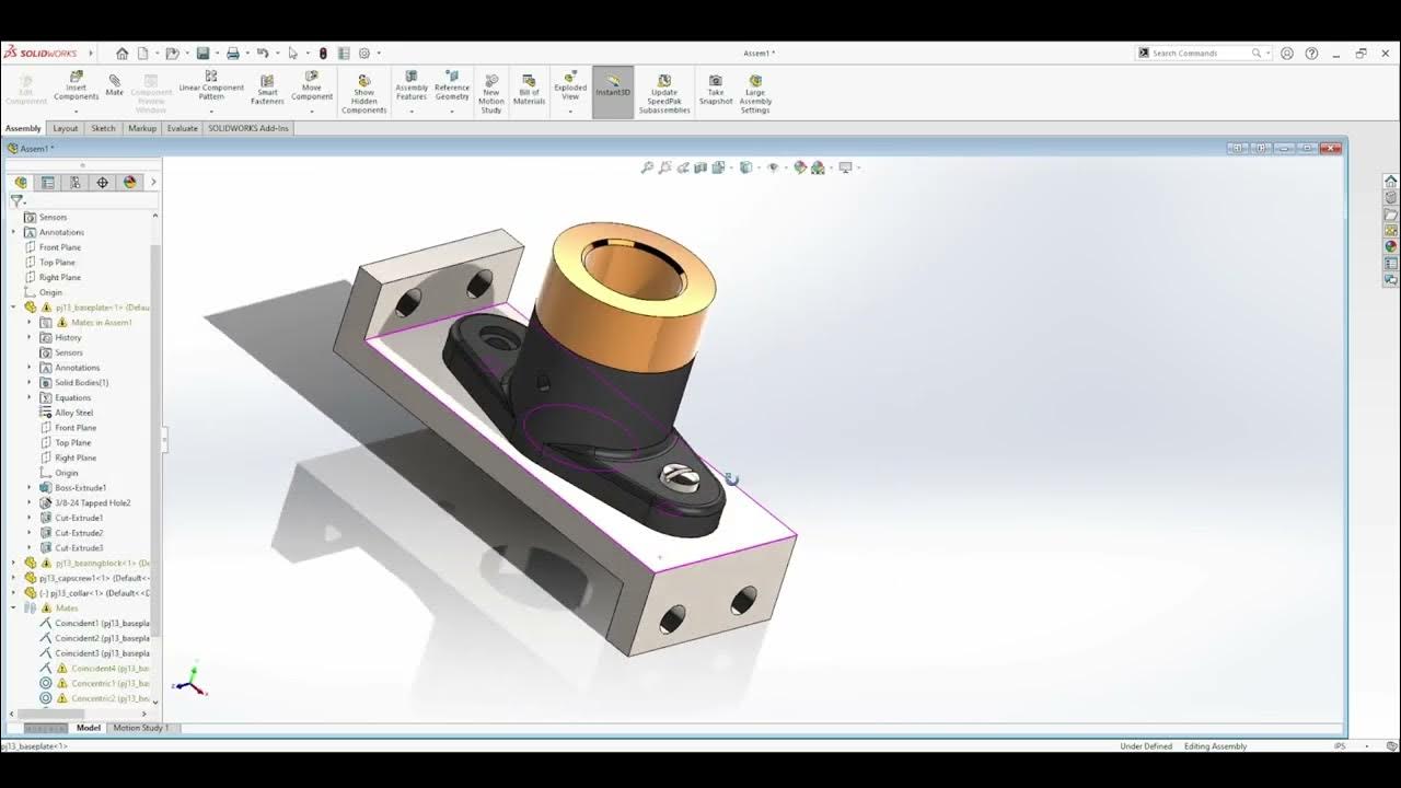 Solidworks Assembly Tutorial - YouTube