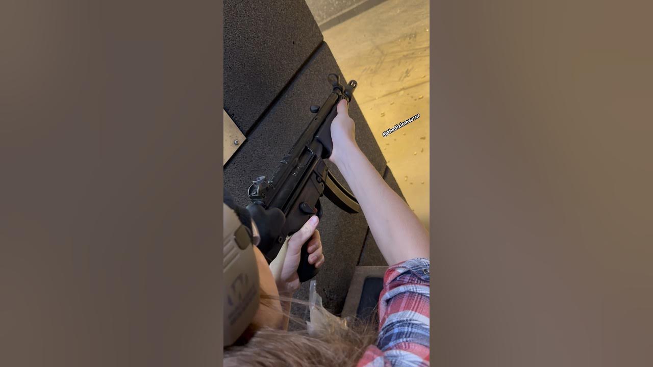 MP5 mag dump (post sample H&K MP5A4) - YouTube