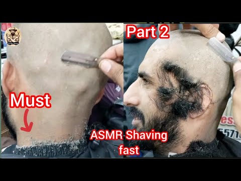 Talented Barber🔥Dandruff Head Shave Tutorial for Men 2024 Most ASMR ...