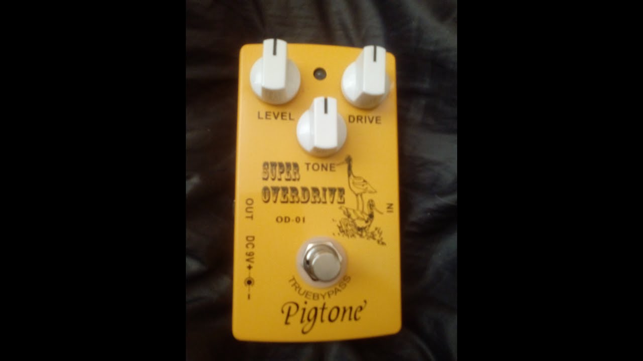 Pigtone Super Overdrive OD-1 Pedal Test - YouTube