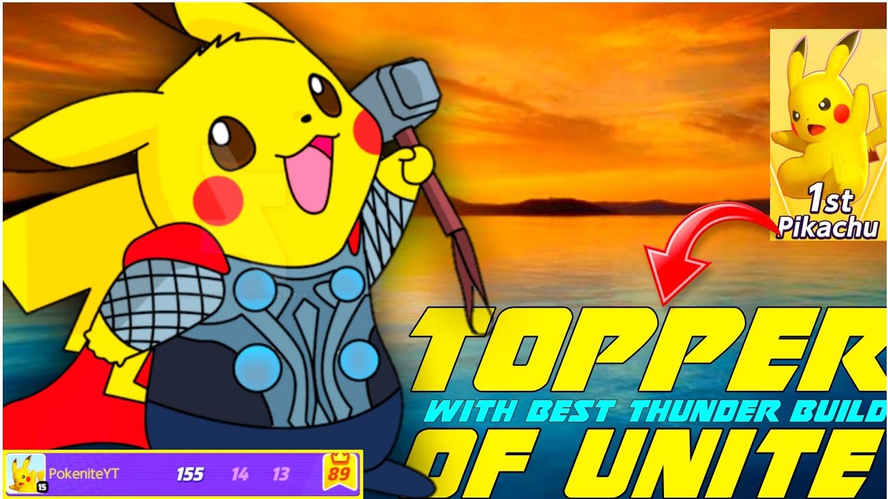 PIKACHU BECOMES THE MOST PICKED POKEMON IN 2022 | BEST THUNDER BUILD OF ...