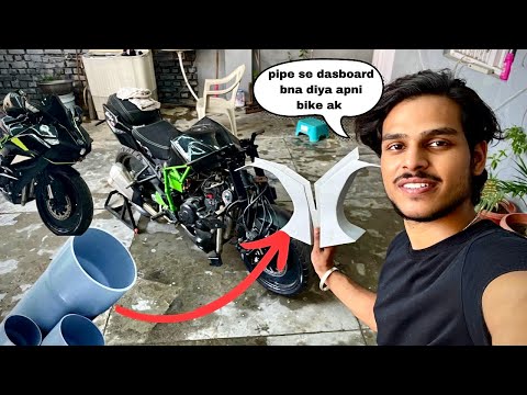 Making bike parts using pvc life hack | vinyl wrapping | Cool engineers ninja h2 homemade bike