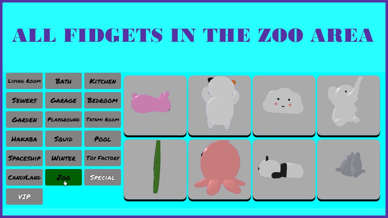 Zoo Area - All Fidget locations - Epic Fidget Hunt [Roblox] - YouTube