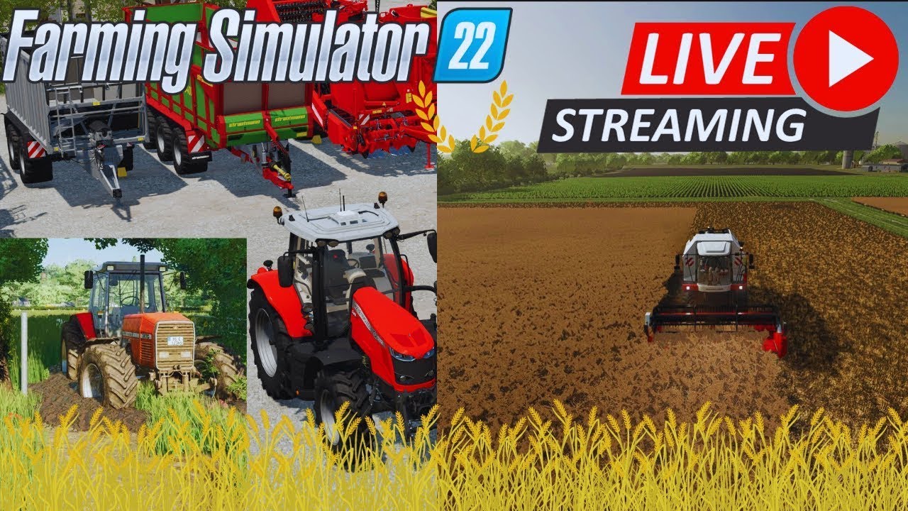 🔴LIVE: Farming Sim 22 - YouTube