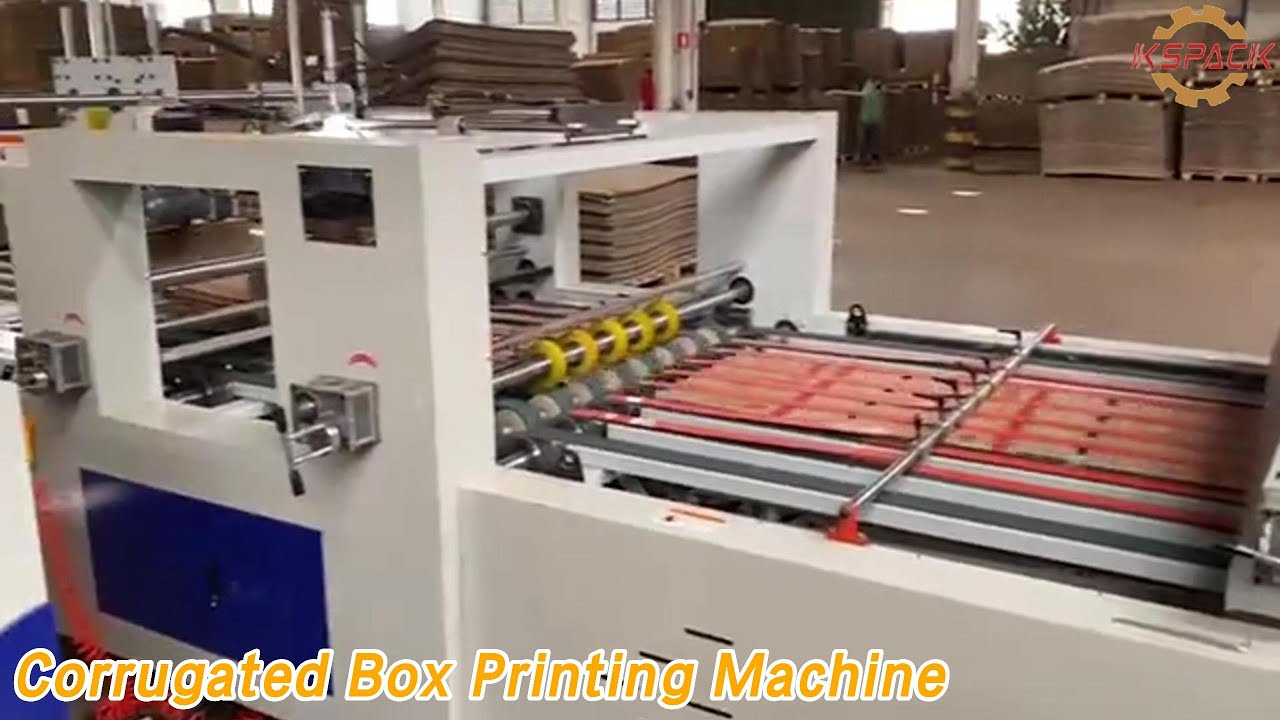 Full PLC Corrugated Box Printing Machine Diecutt Stack High Accuracy ...