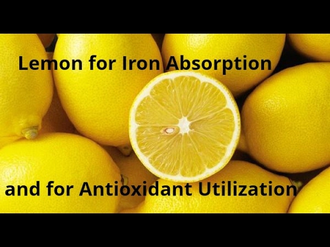 Lemon - Enhances Iron Absorption & Boosts Antioxidant Utilization ...