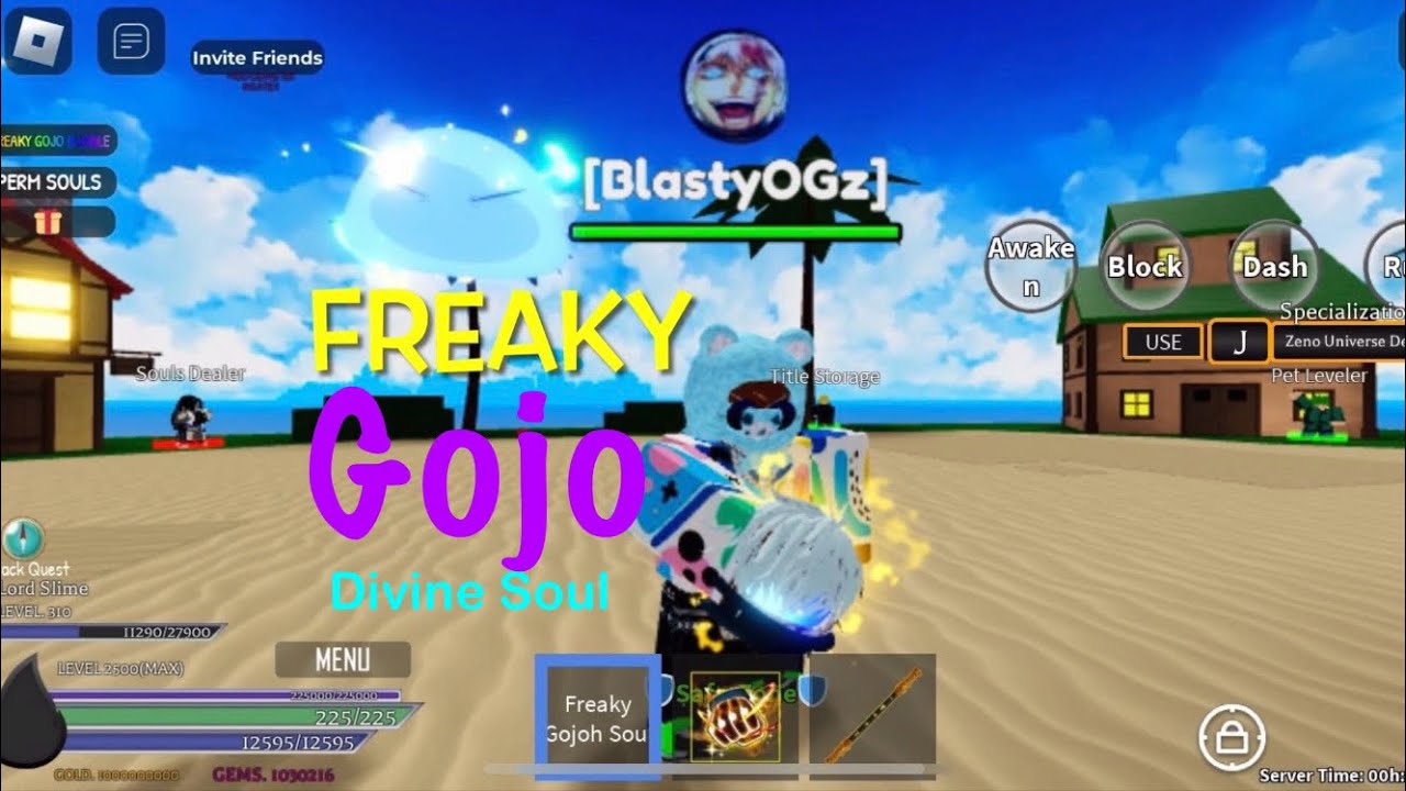 Freaky Gojo Divine Soul fully awakened 🤞 (Perfection🔥) - Anime Spirits ...