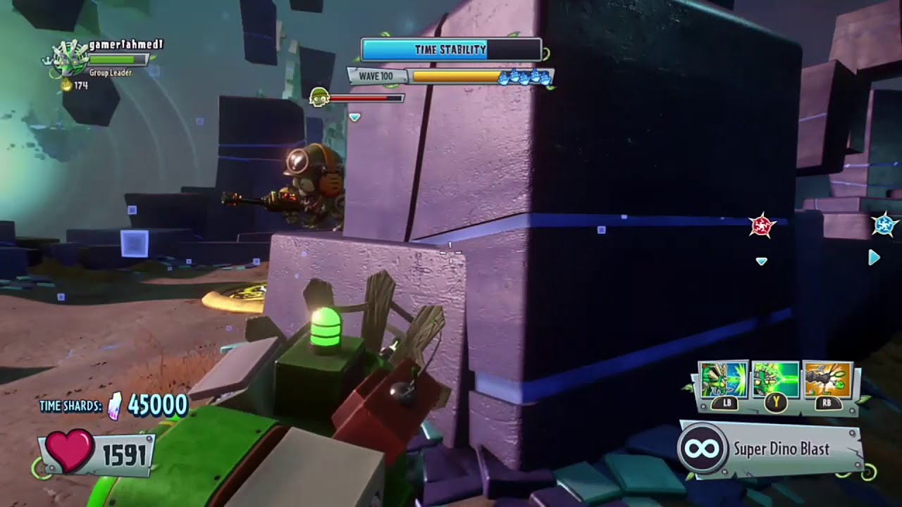 INFINITY TIME WAVE 100 , plants vs zombies garden warfare 2 - YouTube