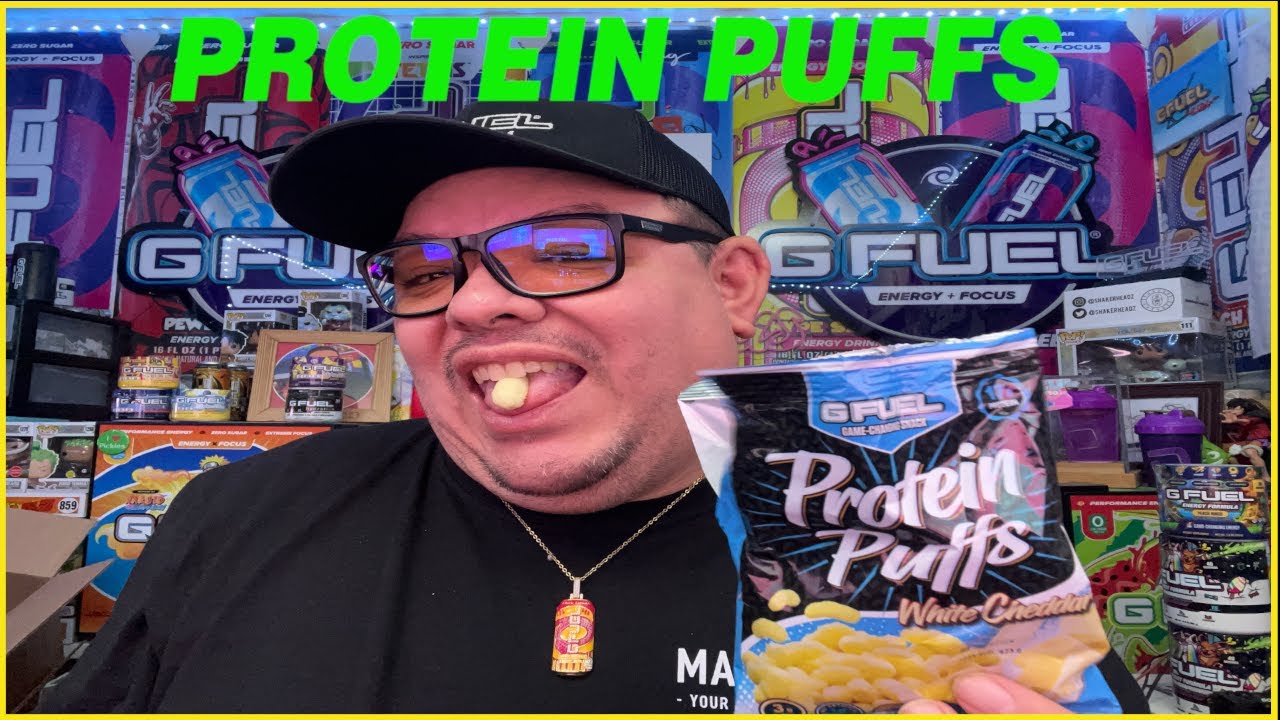 "G FUEL PROTEIN PUFFS WHITE CHEDDAR" - YouTube