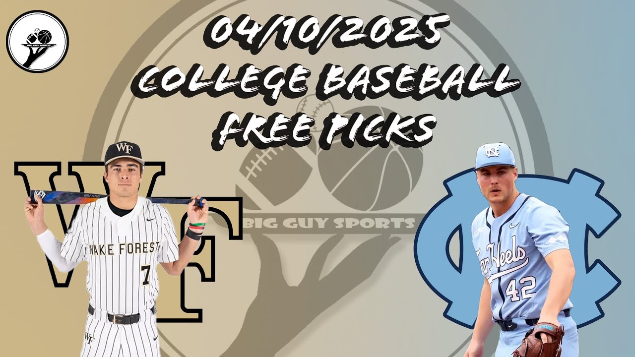 FREE College Baseball Picks 04/10/25 I 8-3 FREE PICKS STREAK - YouTube