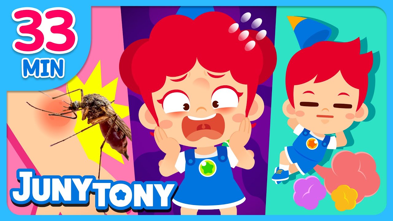 JUNYTONY 𝘽𝙀𝙎𝙏 Kids Songs 🦟🐰💩 | Compilation | Nursery Rhymes | JunyTony ...