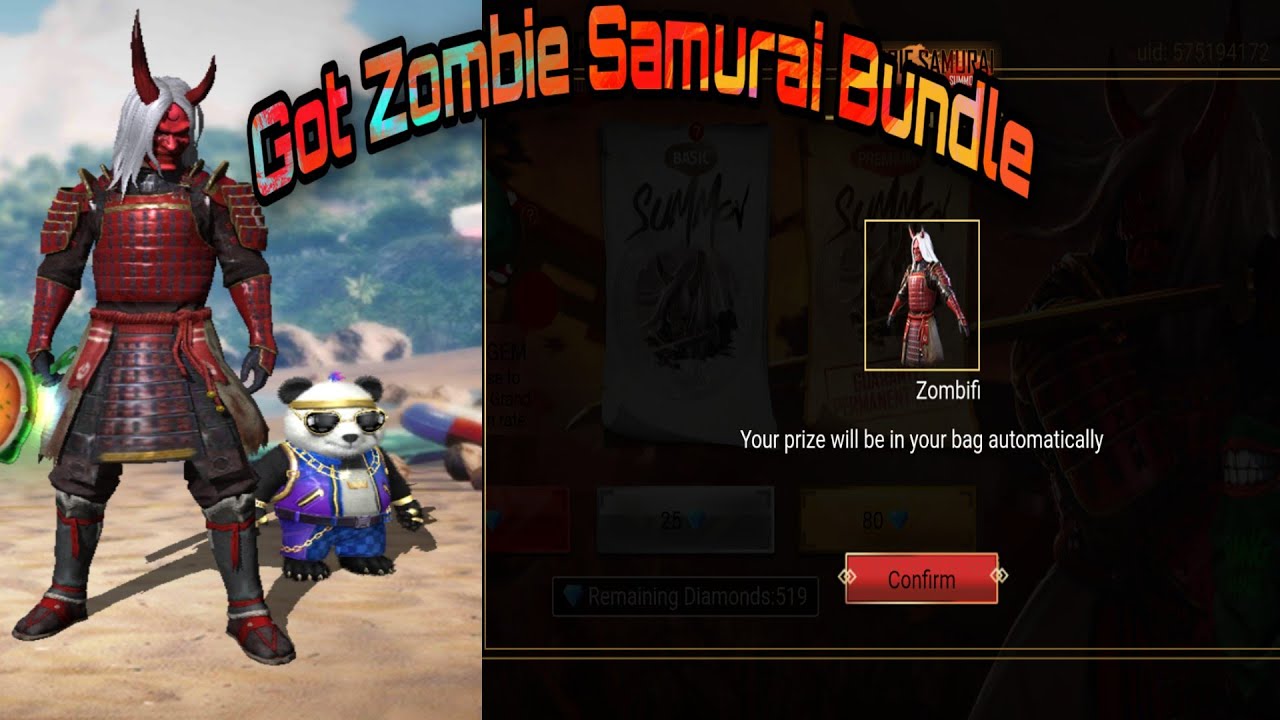 Zombie Samurai Event।। I Got New Zombie Samurai Bundle।। Free Fire New ...