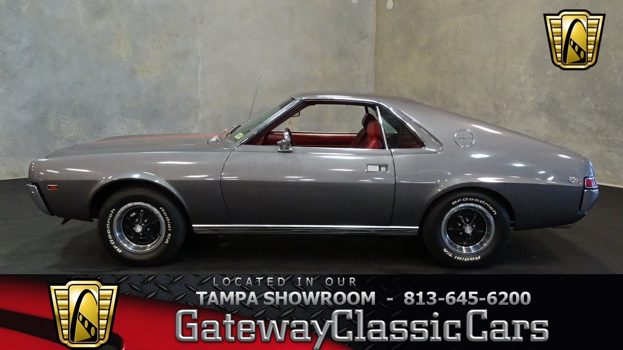 1969 AMC AMX 390 CID V8 - stock#680-TPA - YouTube