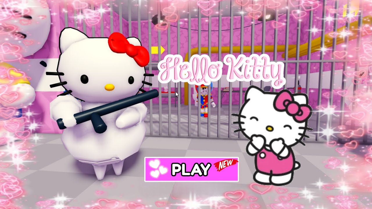🎀 HELLO KITTY BARRY'S PRISON RUN! (Obby) = ROBLOX GAME #4k #gameplay ...