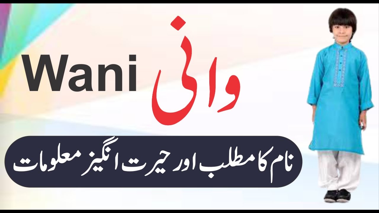 Wani Name Meaning in Urdu Name Info || Waani Naam Ka Matlab NameInfo ...