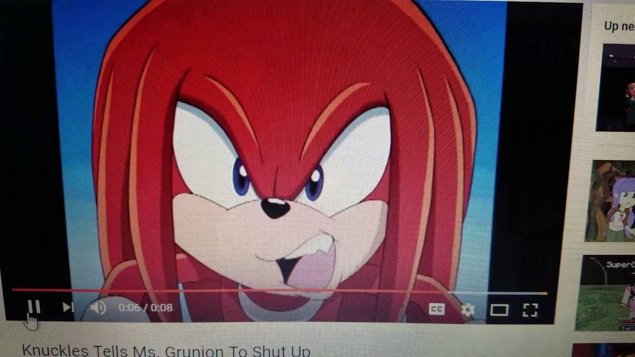 Knuckles tells darla dimple to shut up - YouTube
