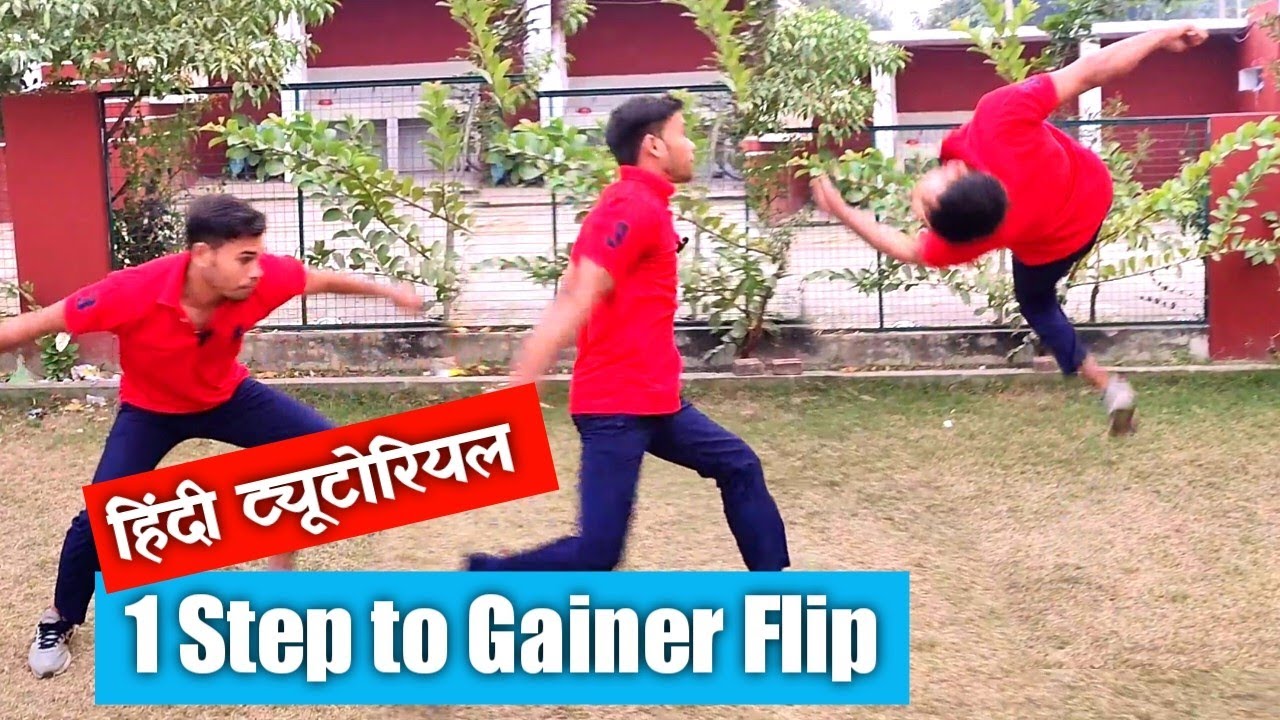 Gainer Flip Tutorial in hindi || how to do Gainer Flip step by step - YouTube