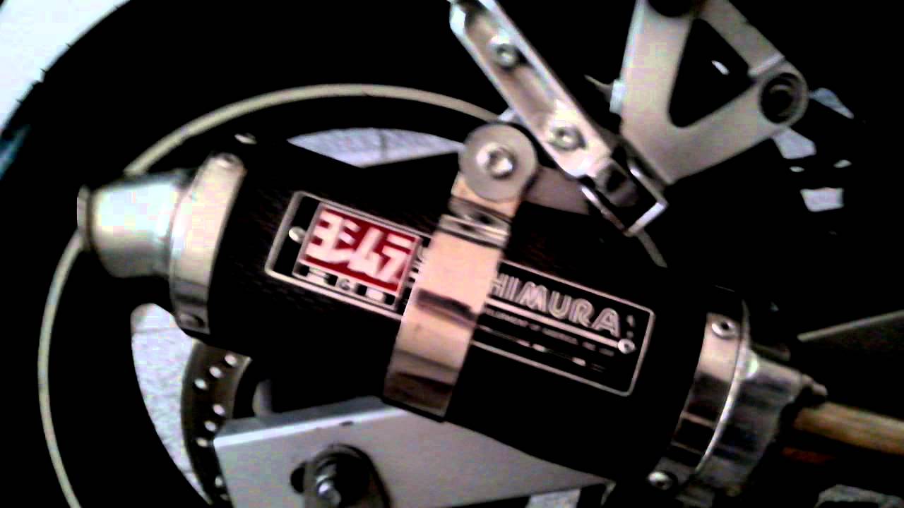 gsx 750f com escape Yoshimura - YouTube