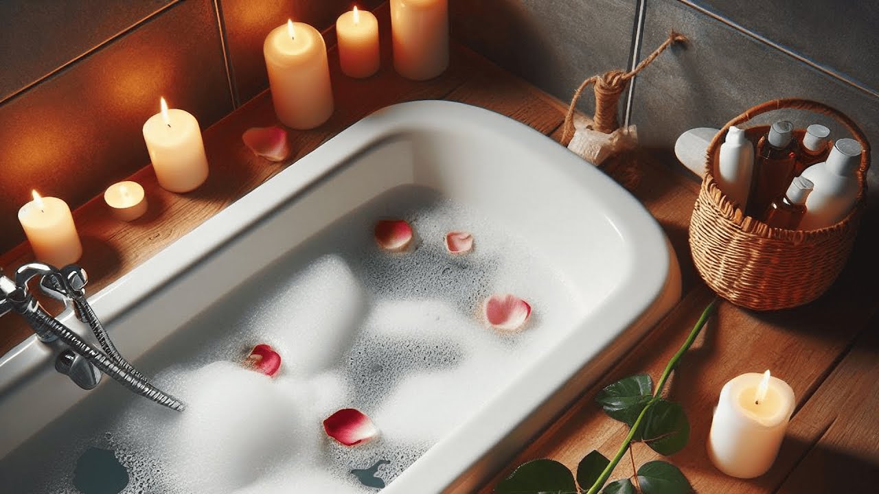 🛁 10 Hours of Relaxing Bath Tub Water Sounds with Soothing Meditation ...