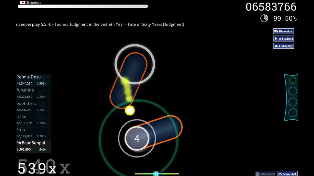 Osu! S.S.H - Touhou Judgment in the Sixtieth Year - Fate of Sixty Years ...