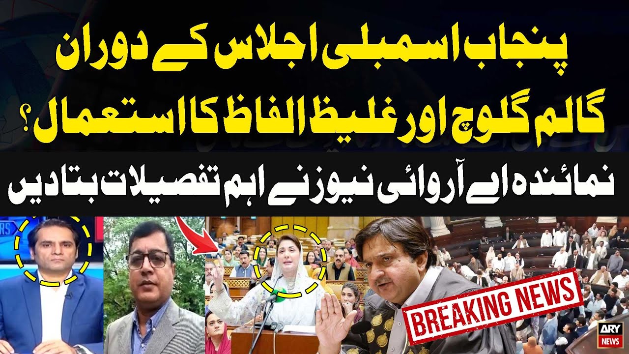 Punjab Assembly Session Kay Doran Galam Galoch Aur Ghaleez Words Ka ...