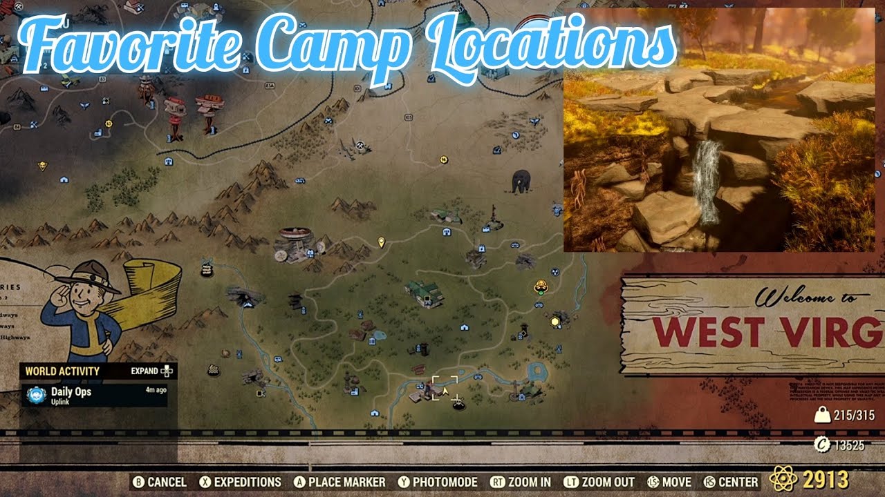 Fallout 76 - Favorite Camp Locations Per Region - YouTube