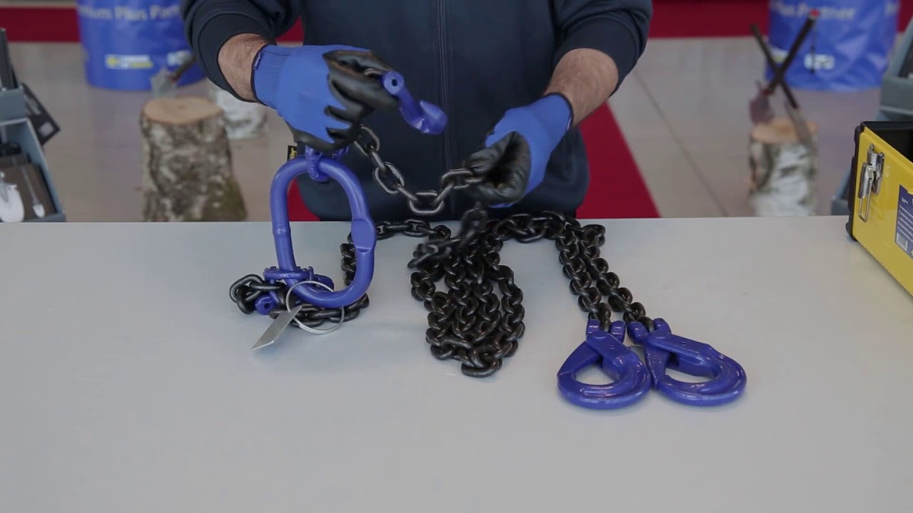 How to install Chain sling, two part - YouTube